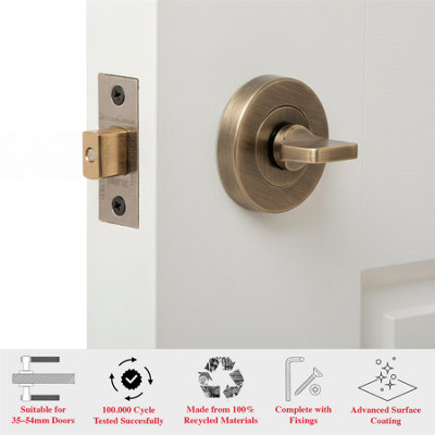 Bathroom Turn And Release Thumbturn with Fire Rated Tubular Mortice ...