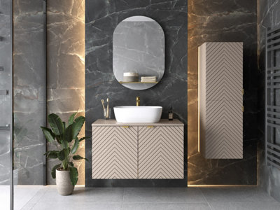 Floating bathroom sink unit store