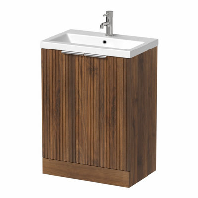 Bathroom Vanity Unit Basin Sink Free Standing 600mm Door Cabinet ...