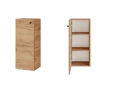 Bathroom Wall Cabinet Small Slimline Cupboard Universal Top Base ...