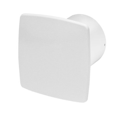 Bathroom White Extractor Fan 100mm with Timer Humidity Sensor | DIY at B&Q