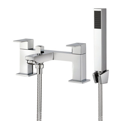 BATHWEST Bath Filler Shower Mixer Taps Deck Mount Bath Tub Taps ...