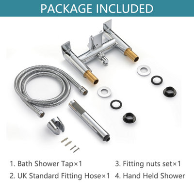 BATHWEST Bathroom Waterfall Bath Shower Mixer Tap Chrome Bath Filler ...