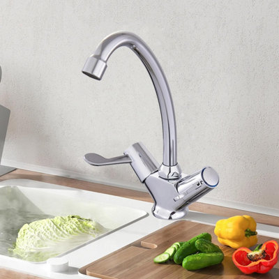 BATHWEST Kitchen Sink Mixer Tap for Basin, Brass Construction, with ...