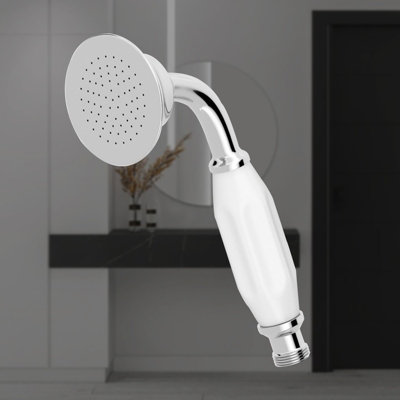 BATHWEST Large Traditional Victorian Shower Head Handset Bath Mixer ...