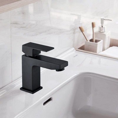 BATHWEST Matte Black Bathroom Basin Mixer Tap Sink Mixer Taps Black ...