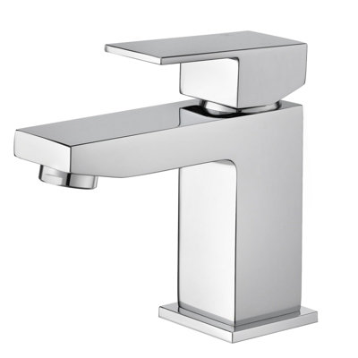 BATHWEST Monoblock Bathroom Sink Taps Chrome Brass Basin Mixer Taps ...