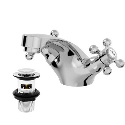 BATHWEST Traditional Victorian Style Bathroom Basin Sink Mixer Taps ...