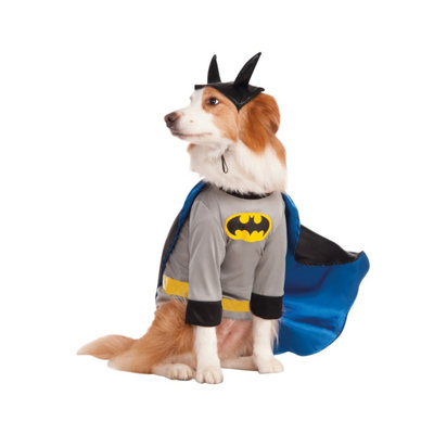 Batman Dog Costume Grey/Blue/Black (3XL-23.5in-35in-38in)