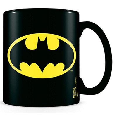 Batman Logo Mug Black (One Size) | DIY at B&Q