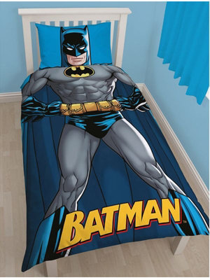 Batman Shadow Single Duvet Cover and Pillowcase Set | DIY at B&Q
