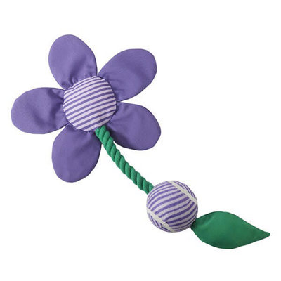 Battersea Flower Tug Dog Toy Multi-Textured