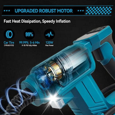 Battery Compressor Compatible with Makita 18V Battery Cordless Air ...