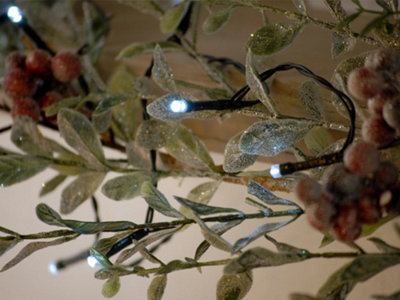 Battery Operated Timer lights - White - 200 LEDs