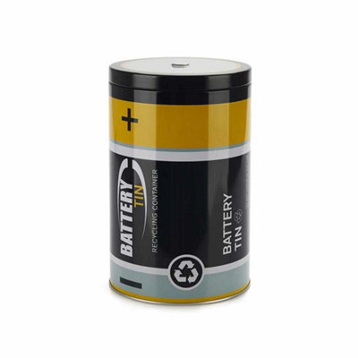 Battery Shaped Used Battery Waste Recycling Bin Tin