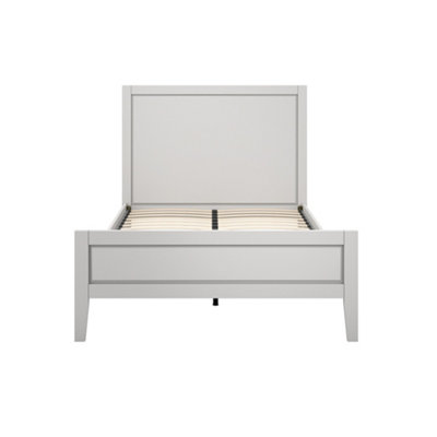 Bay Cement Grey Double Bed - Minimalist Shaker with Sturdy Construction ...