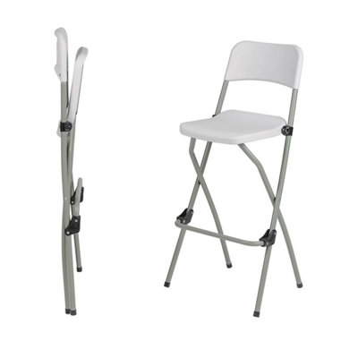 Bazon Folding Breakfast Bar Stool Indoor Outdoor Garden Use.
