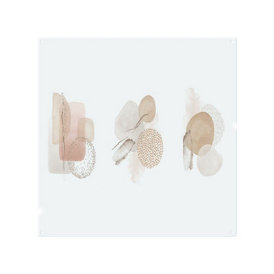 Bbeige watercolor Illustration and gold elements Designer Splash Back ...