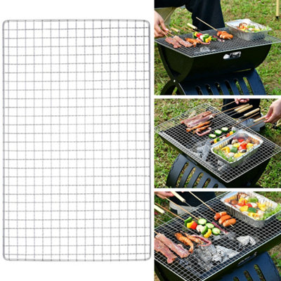 BBQ Mesh Topper Rectangle Grill Sheet, 50cm x 38cm