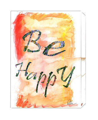 Be Happy (Canvas Print) / 12" x 18" | DIY at B&Q