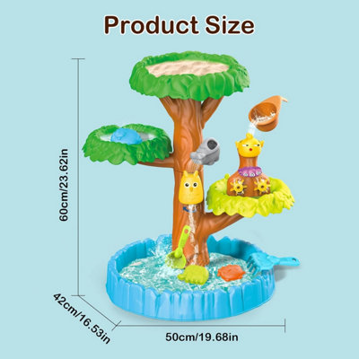 BEACH TREE SAND AND WATER TABLE BEACH PLAY ACTIVITY SET INDOOR OUTDOOR ...