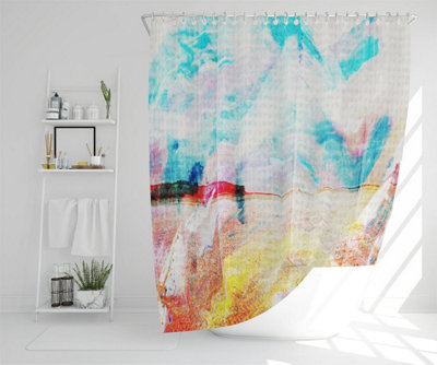 beach view cliffs (Shower Curtain) / Default Title