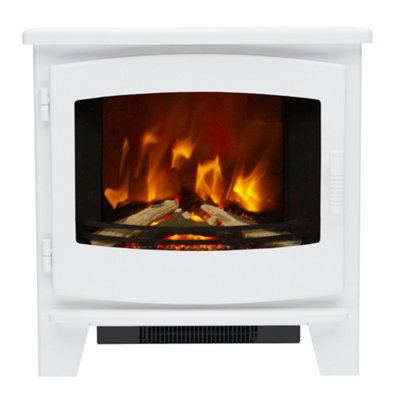 Beacon Ash White Freestanding Electric Stove (Large)