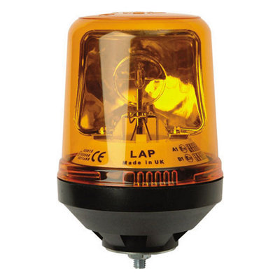 Beacon LAP Rotating Single Point Amber EBC101 Qty 1 LAP ELECTRICAL