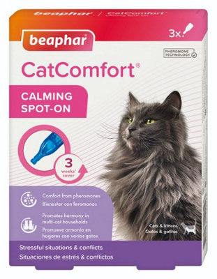 Beaphar Catcomfort Calming Spot On 3 Pipettes - Pack of 6