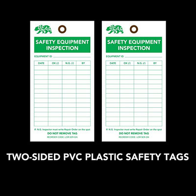 Shop BearLOTO Safety Equipment Inspection Tag Green 20 Pack