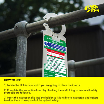 BearTOOLS Scaffold Inspection Holder + 2 Inserts + Marker