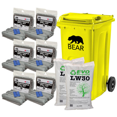 BearTOOLS Spill Control Grey Maintenance Kit 240L Capacity