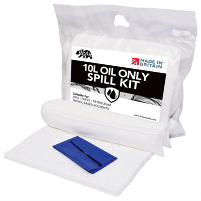 BearTOOLS Spill Control White Oil Spill Kit 10L