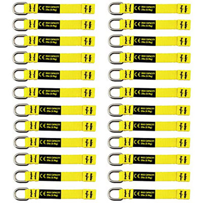 BearTOOLS Tail Tether Yellow Tag 24 Pack