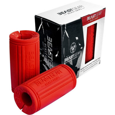 Beast Gear Thick Bar Grips Gym Fitness Weightlifting Handle Grips for ...
