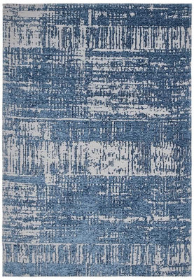 Beau Denim Blue Rug Rug 120x170cm for the | DIY at B&Q