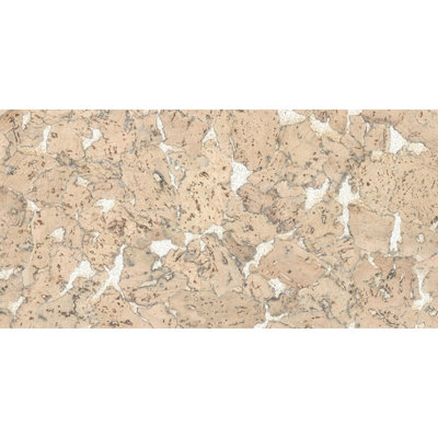 Beautiful Cork Wall Panels - Cream - 1 Pack - 1.98m2 - 600x300x3mm at B&Q
