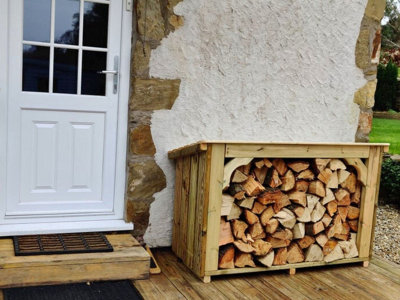 Beautiful Quality Wood Store - Small Log Store - Log Store ...