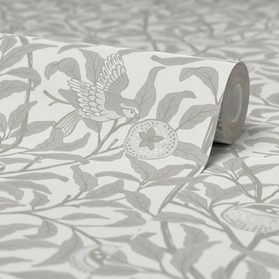 Beauty Of Nature Wallpaper In Grey | DIY at B&Q