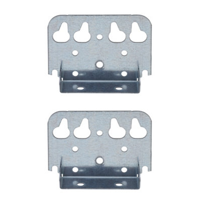 Bed Centre Rail U Shaped 80mm Support Brackets for Wooden Centre Rails