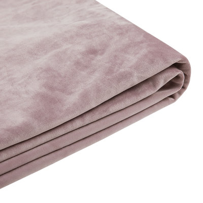 Bed Frame Cover Velvet FITOU 160 x 200 cm Pink