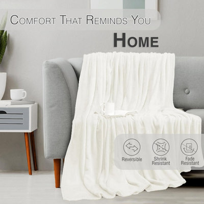 Bedbric Throws for Sofas Large Cozy Blankets and Throws 400 GSM Queen ...