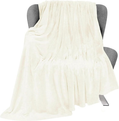 Bedbric Throws for Sofas Large Cozy Blankets and Throws 400 GSM Single ...