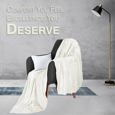 Bedbric Throws for Sofas Large Cozy Blankets and Throws 400 GSM Single ...