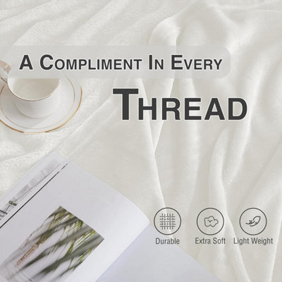 Bedbric Throws for Sofas Large Cozy Blankets and Throws 400 GSM Single ...