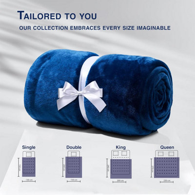 Bedbric Throws for Sofas Large Cozy Blankets and Throws 400 GSM Single ...