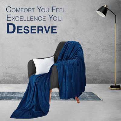 Bedbric Throws for Sofas Large Cozy Blankets and Throws 400 GSM Single ...