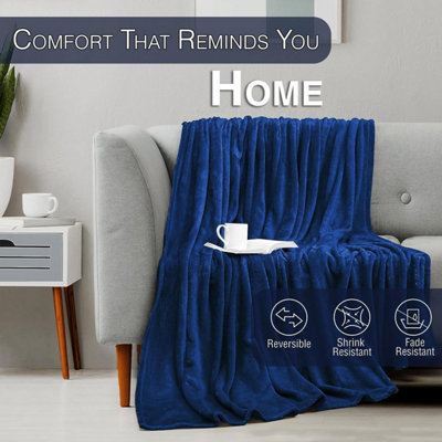 Bedbric Throws for Sofas Large Cozy Blankets and Throws 400 GSM Single ...