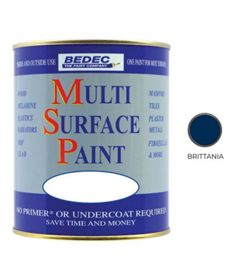 Bedec Multi Surface Paint - Gloss - Britannia - 750ml