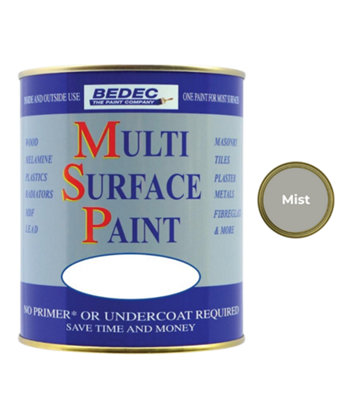 Bedec Multi Surface Paint - Matt - Mist - 2.5L